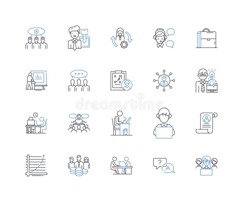 Task Regimen Line Icons Collection. Schedule, Discipline, Consistency ...