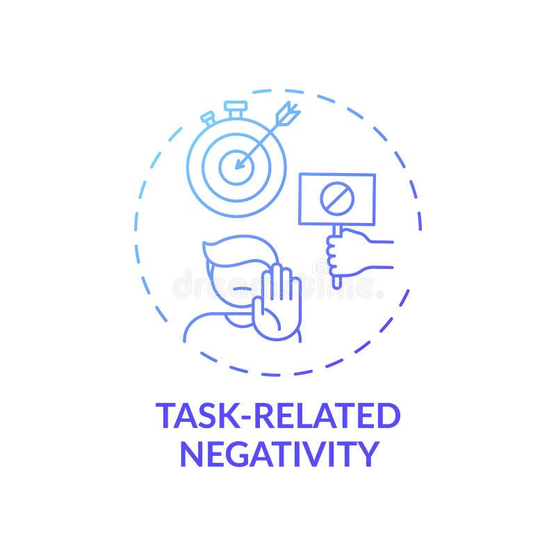 Task-related Negativity Concept Icon Stock Vector - Illustration of ...