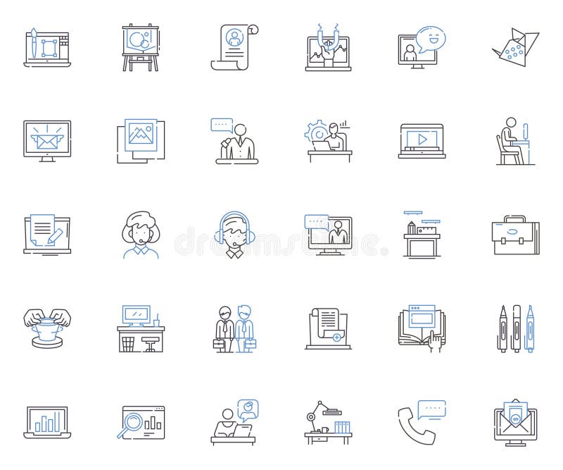 Task Route Line Icons Collection. Navigation, Directions, Path, Route ...