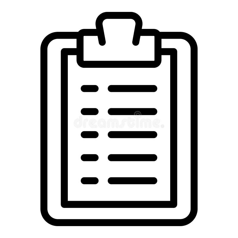 Task Schedule Work Board Icon, Outline Style Stock Vector ...