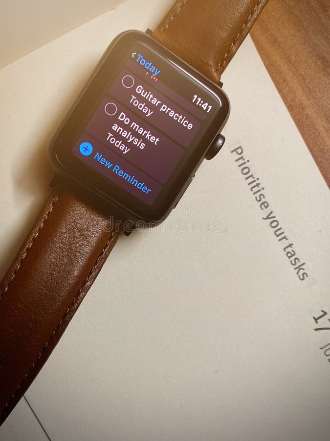 Task Scheduler with Smart Watch Stock Image - Image of taskprioritizer ...