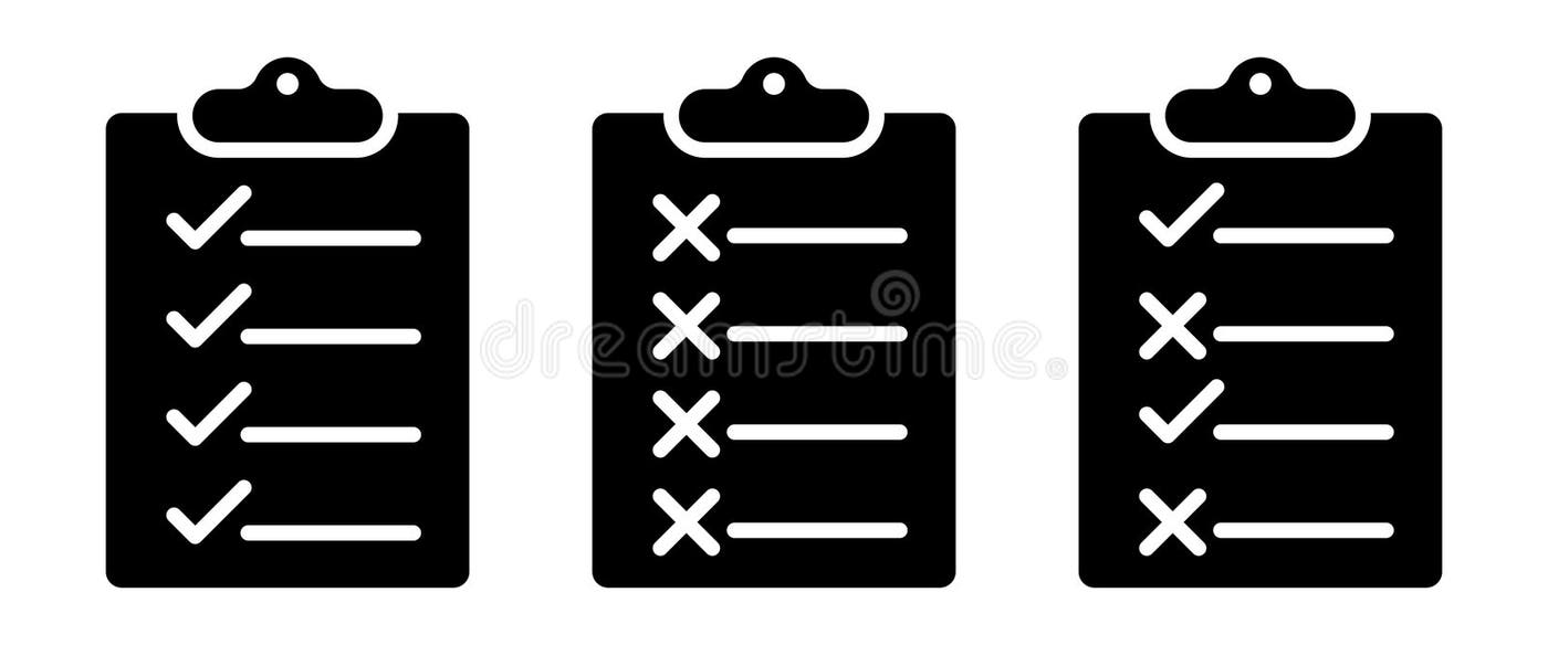 Checklist Failed Stock Illustrations – 486 Checklist Failed Stock ...