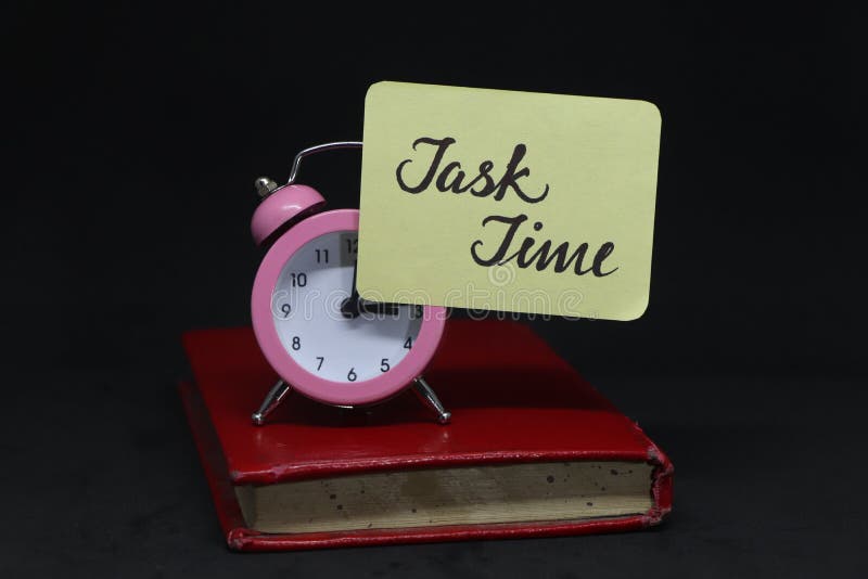 Task Time Concept. Task Time Text Written on Paper with Money. Stock ...