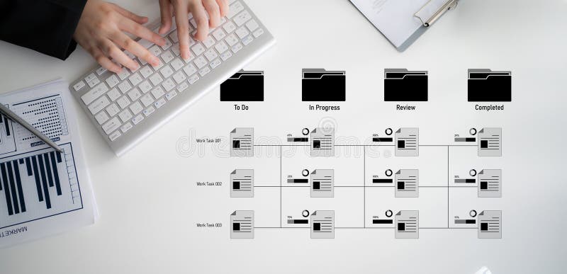 Task Workflow Management and Document Status Tracking Latch Stock Image ...
