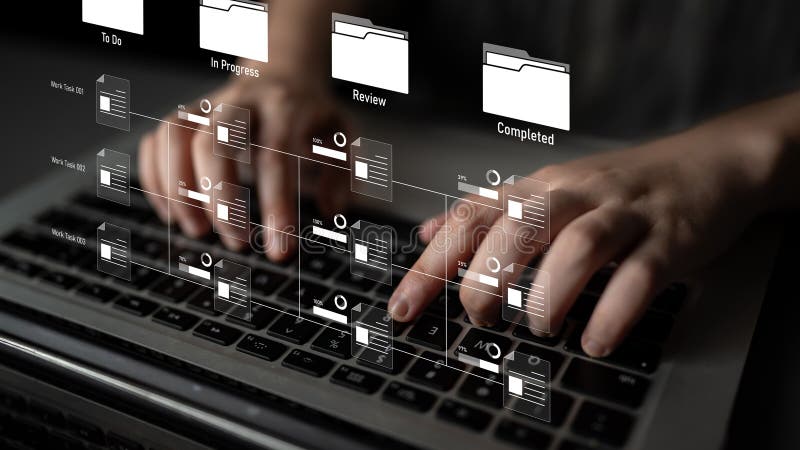Task Workflow Management and Document Status Tracking Latch Stock Photo ...