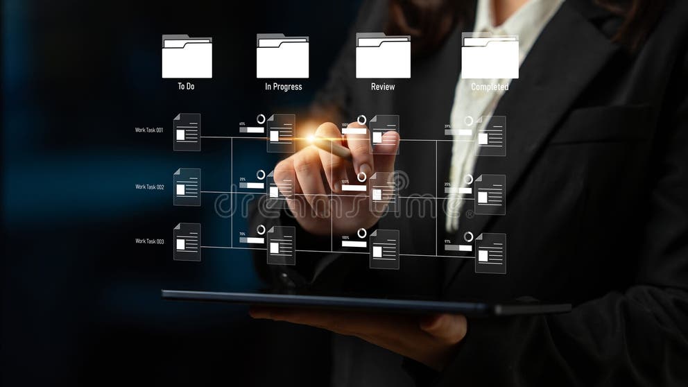 Task Workflow Management and Document Status Tracking Latch Stock Photo ...