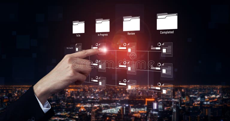 Task Workflow Management and Document Status Tracking Vouch Stock Photo ...