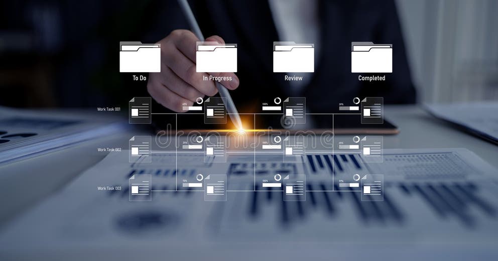 Task Workflow Management and Document Status Tracking Latch Stock Photo - Image of performance ...