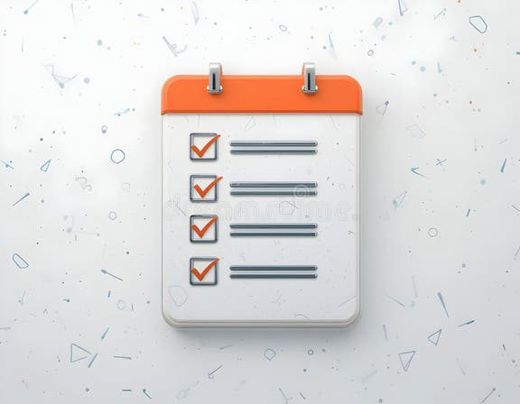Tasks Completed on Checklist with Checkmarks Illustration Stock Image ...