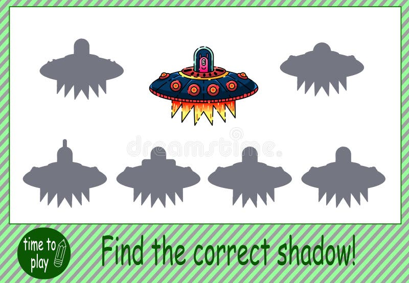 Logical Tasks. Find the Right Shadow from the Robot Stock Vector ...