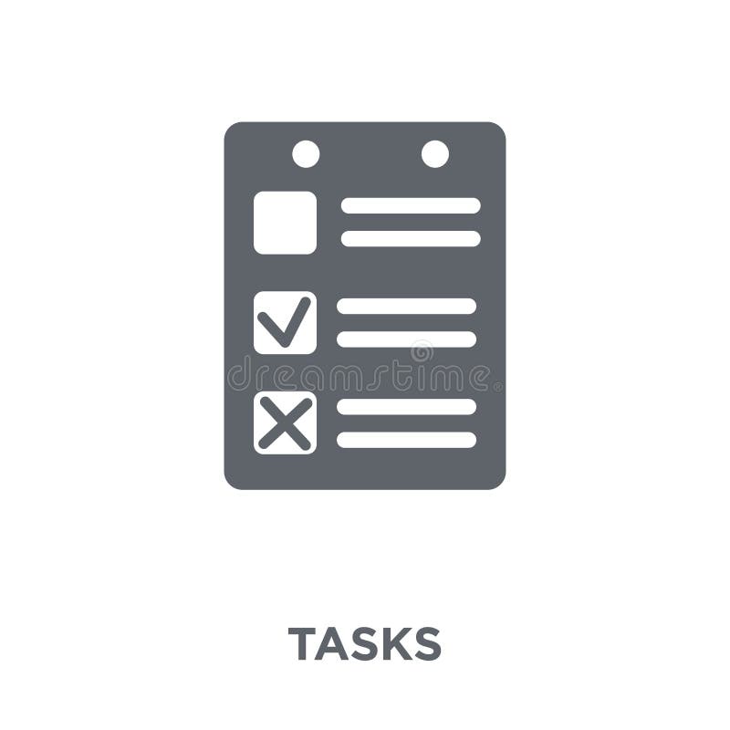 Tasks To Do Icon. Line Style Symbol from Productivity Icon Collection ...