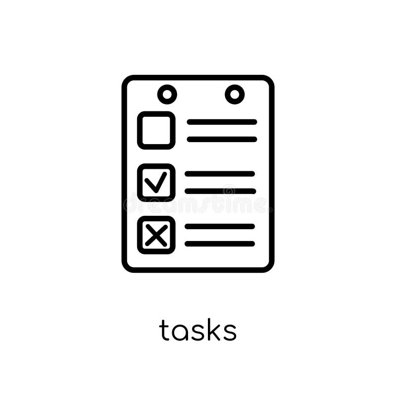 Tasks Icon from Collection. Stock Vector - Illustration of symbol ...