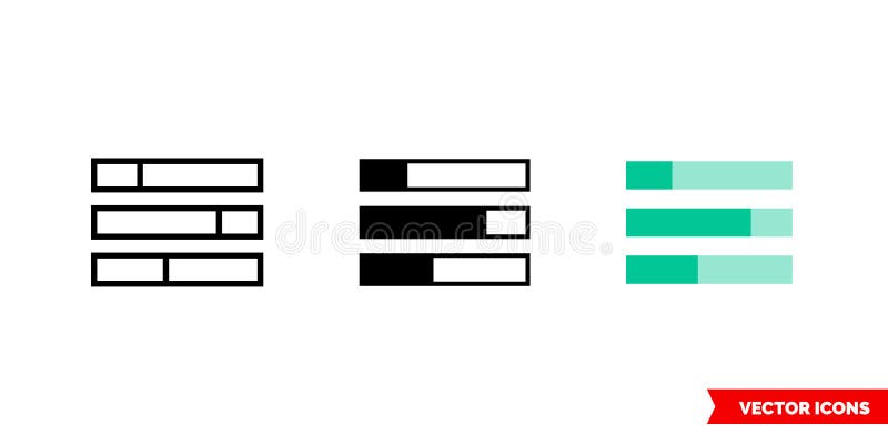 Task List Icon of 3 Types Color, Black and White, Outline. Isolated ...
