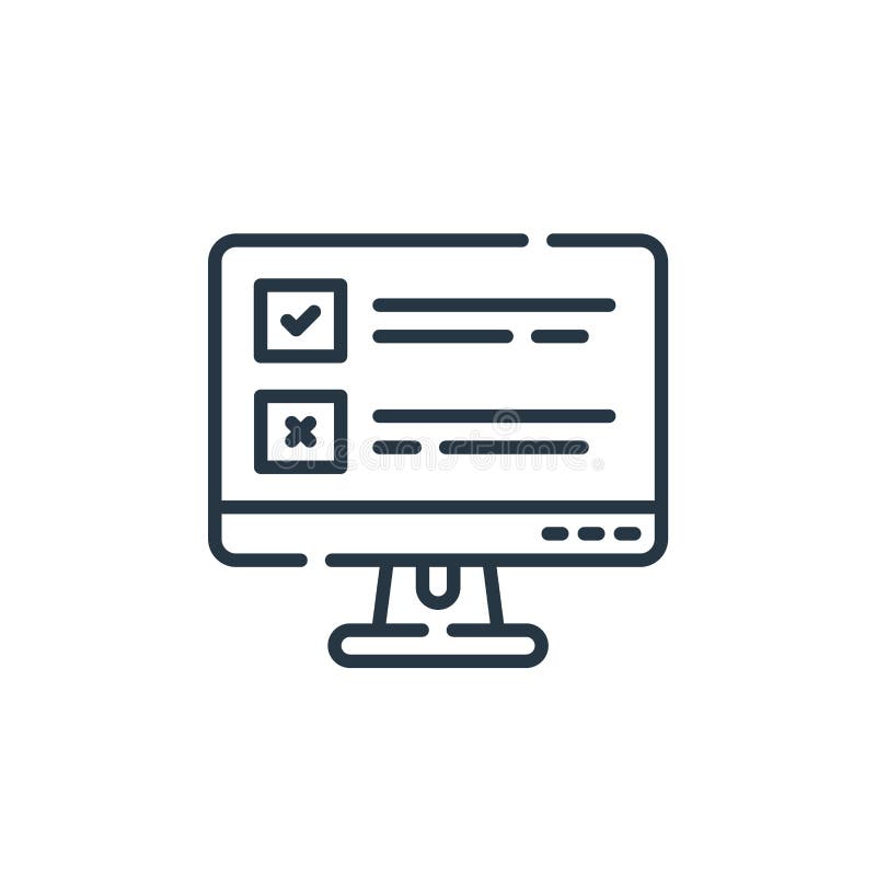 Tasks Icon Vector from Office Concept. Thin Line Illustration of Tasks ...