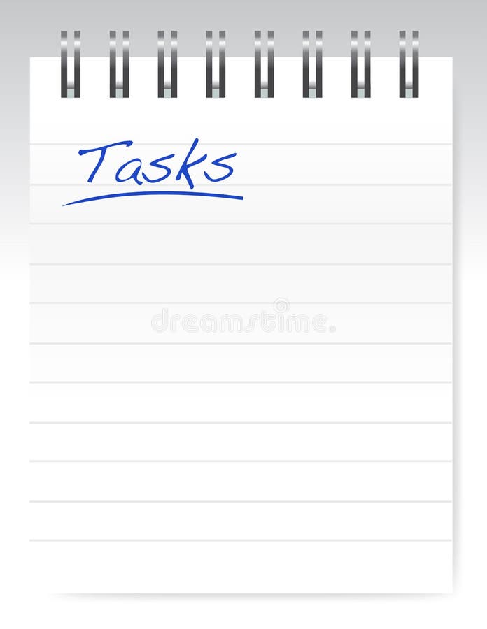 Tasks Notepad Stock Illustrations – 964 Tasks Notepad Stock ...