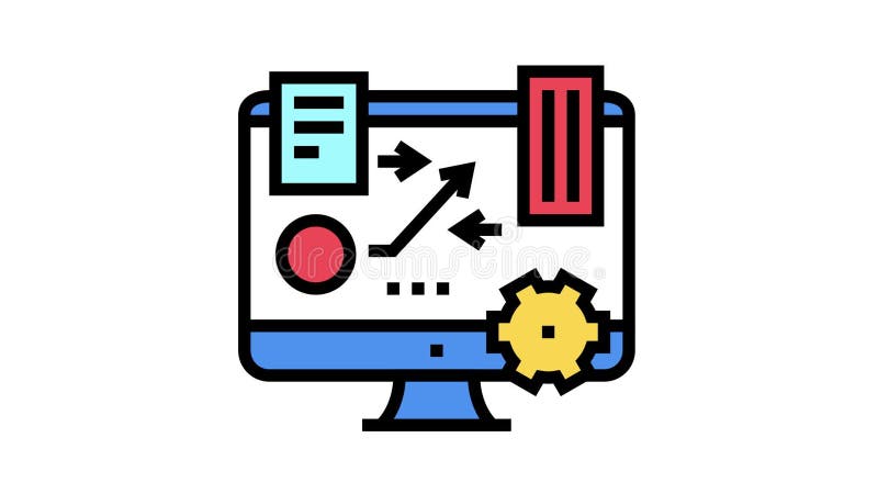 3d Tasks Color Icon Animation Stock Video - Video of planning, math ...