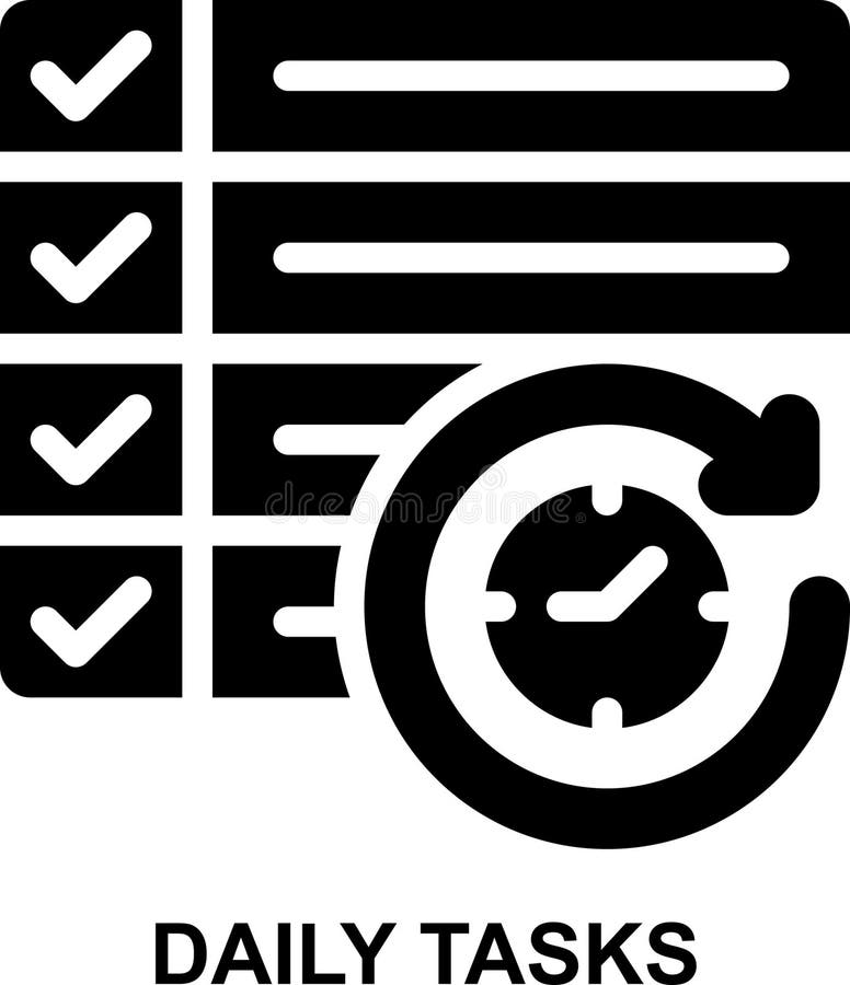 Daily Tasks, daily, Schedule, Task List, Task, daily Routine Solid ...