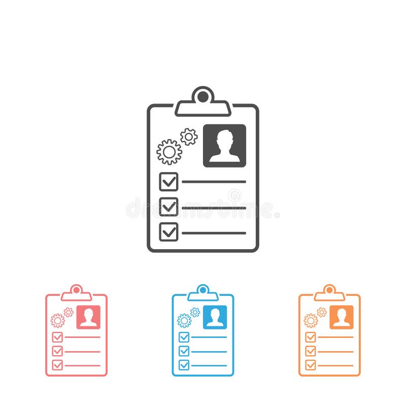 Tasks Symbol Vector Sign Isolated on White Background. Simple Logo ...