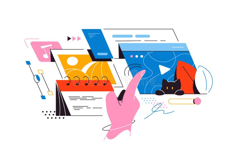 Tasks work process review stock vector. Illustration of workflow ...