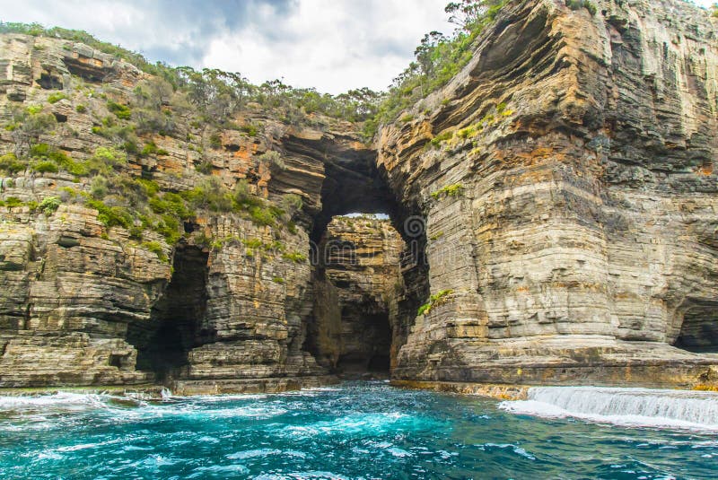 The Tasman Arch stock photo. Image of lookout, sail, ocean - 76678380
