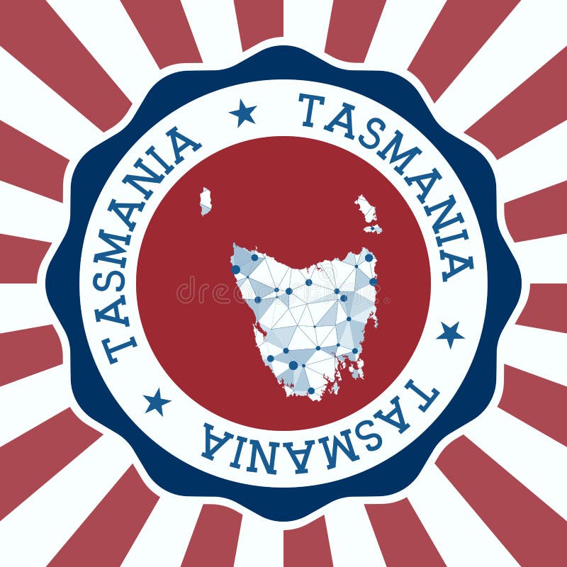 Tasmania Badge. stock vector. Illustration of decoration - 218278361