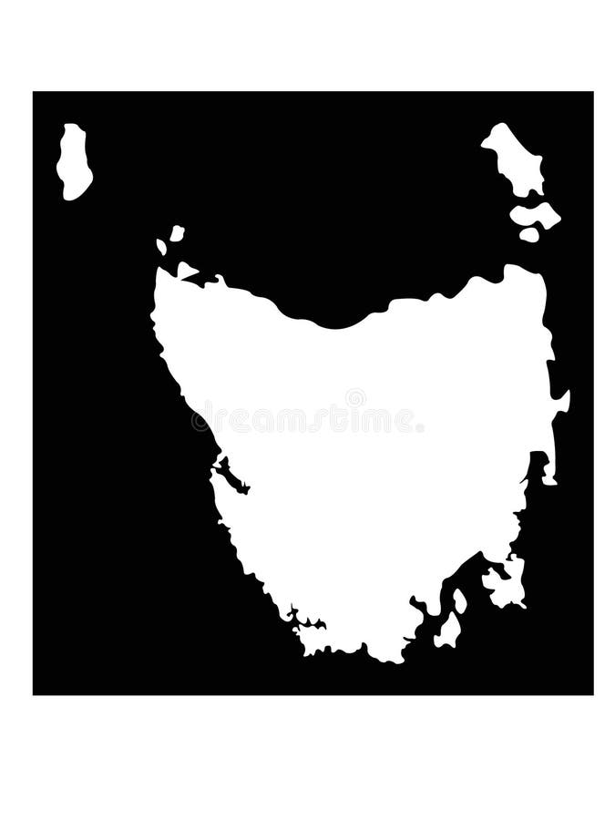 Tasmania Map - is an Island State of Australia Stock Vector ...