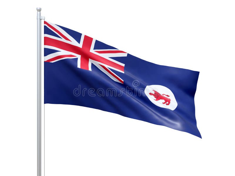 Tasmania Tas Flag Vector Illustration on White Background. States Flag ...