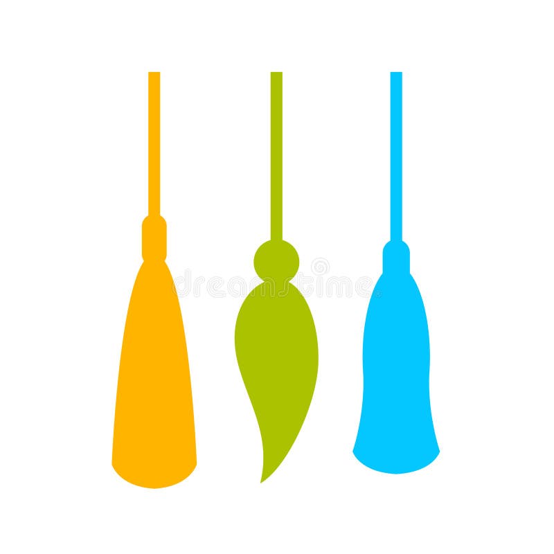 Tassel vector icon stock vector. Illustration of knot - 118364154