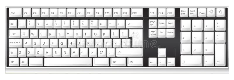 Tasten Der Tastaturbelegung 101 Vektor Abbildung - Illustration von ... Tasten Der Tastaturbelegung 101 Vektor Abbildung - Illustration von ...