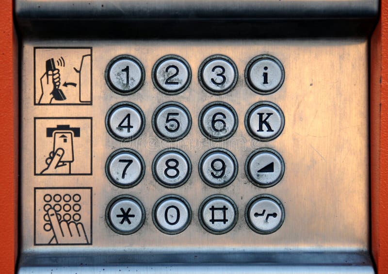 Tastatur Des Allgemeinen Telefons Stockfoto - Bild von zahlen ...