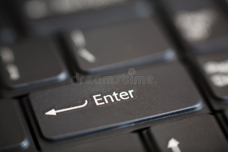 Tastatur ENTER-Taste stockfoto. Bild von tasten, prozessor - 1459396