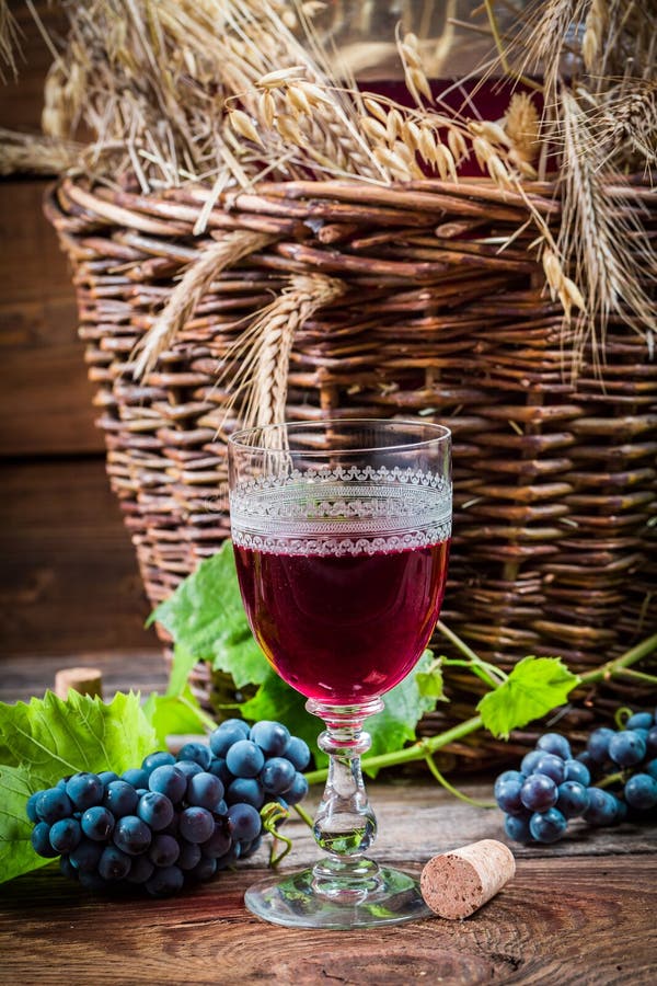 Taste of Red Wine Straight from the Demijohn Stock Image - Image of ...