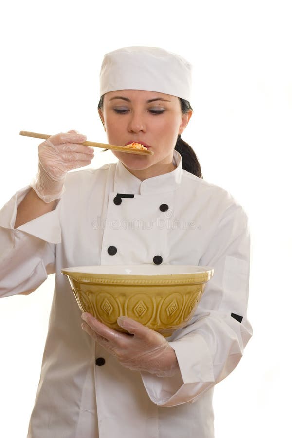 Taste Test stock image. Image of person, chef, fresh, flavour - 729775