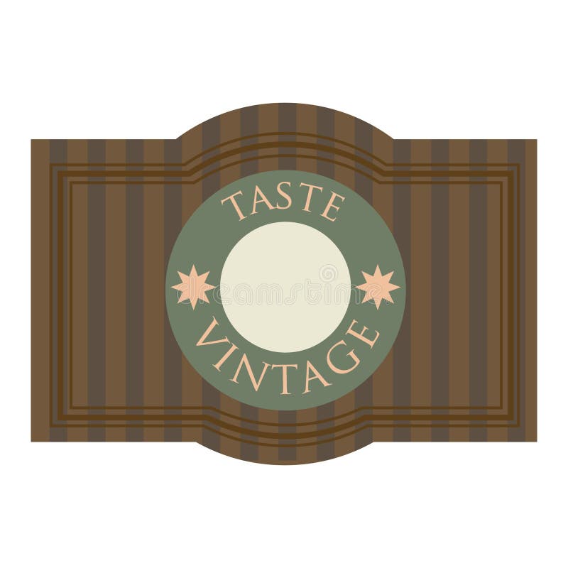 Taste Vintage Label. Vector Illustration Decorative Design Stock Vector ...