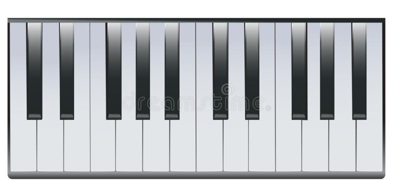 Tasti del piano illustrazione vettoriale. Illustrazione di corda - 2369425