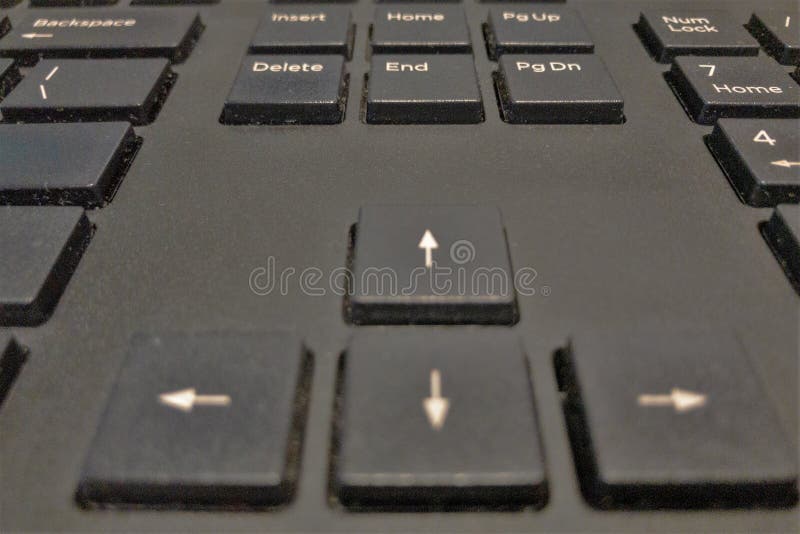 Bottone Della Freccia Della Tastiera Sulla Tastiera Di Computer Uso Per ...