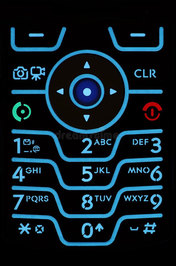 Tastiera Del Telefono Delle Cellule Fotografia Stock - Immagine di ...