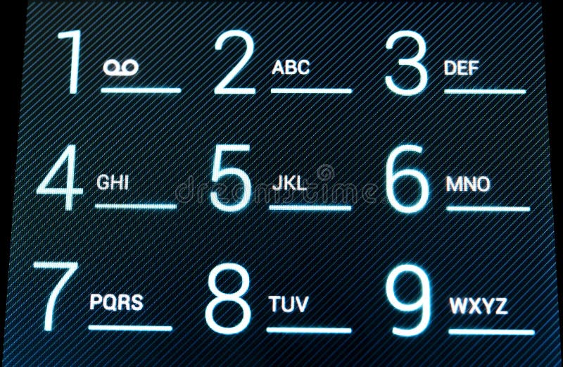 Tastiera Del Telefono Di Digitahi Fotografia Stock - Immagine di numeri ...
