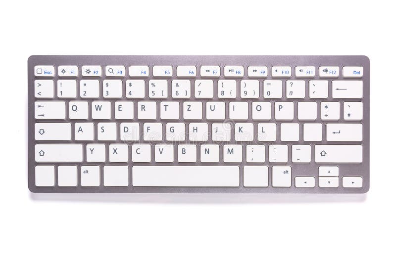Tastiera Di Computer Isolata Su Bianco Fotografia Stock - Immagine di ...