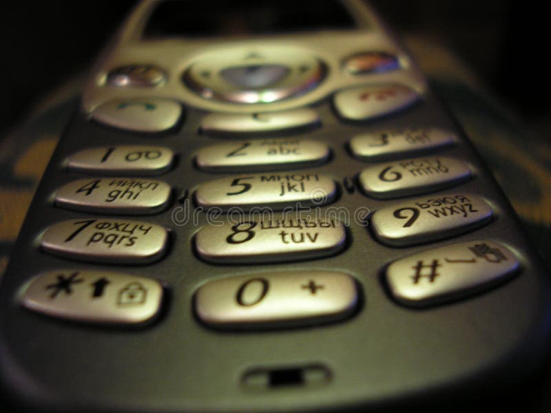 Tastiera Di Un Telefono Mobile Fotografia Stock - Immagine di mobile ...