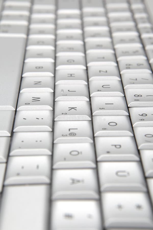 Tastiera Moderna Del Computer Portatile, Primo Piano Immagine Stock ...