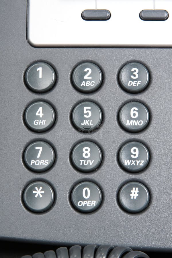 Tastiera Numerica Di Un Telefono. Fotografia Stock - Immagine di ...