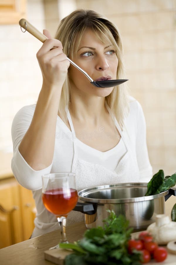 Tasting stock image. Image of tasting, caucasian, young - 5937875