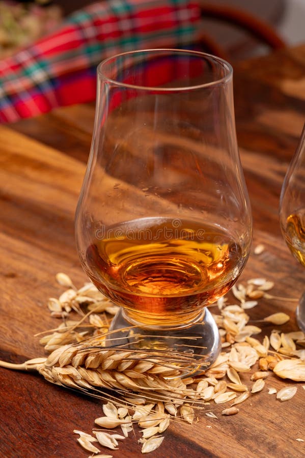 Tasting of Different Scotch Whiskies Strong Alcoholic Drinks, Drum of ...