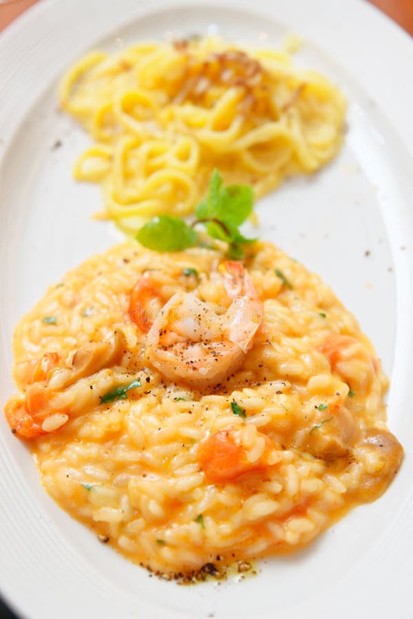 Tasting Set of Risotto and Pasta Stock Photo - Image of cuisine ...