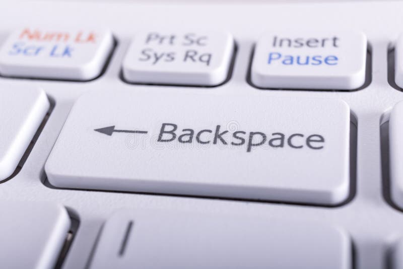 Tasto backspace immagine stock. Immagine di rifaccia - 84322579