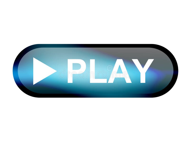 Computer Con L'icona Del Tasto Di Riproduzione Illustrazione Vettoriale ...