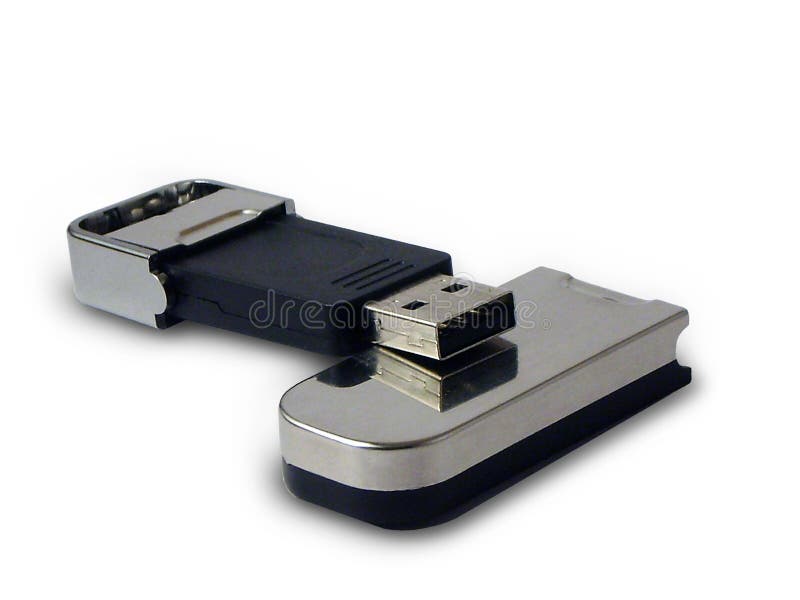 Tasto Del USB Isolato Su Bianco Fotografia Stock - Immagine di lampo ...