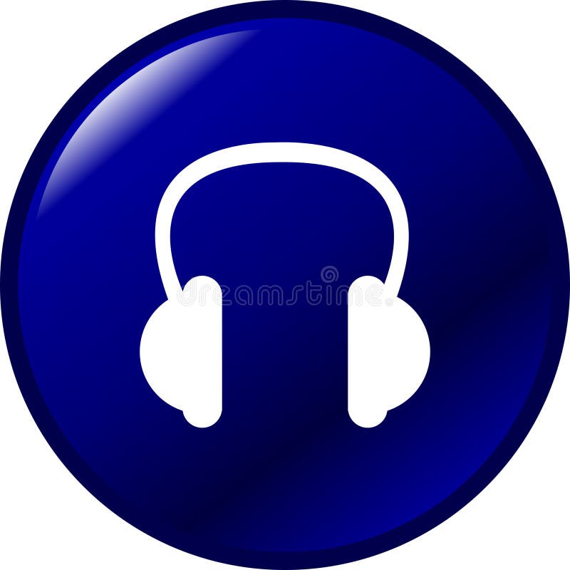 Simbolo Vettoriale Di Cuffie Illustrazione Vettoriale - Illustrazione ...