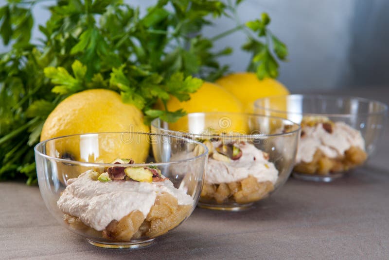 Tasty Appetizer Bowl Decorated with Lemons Stock Photo - Image of food ...